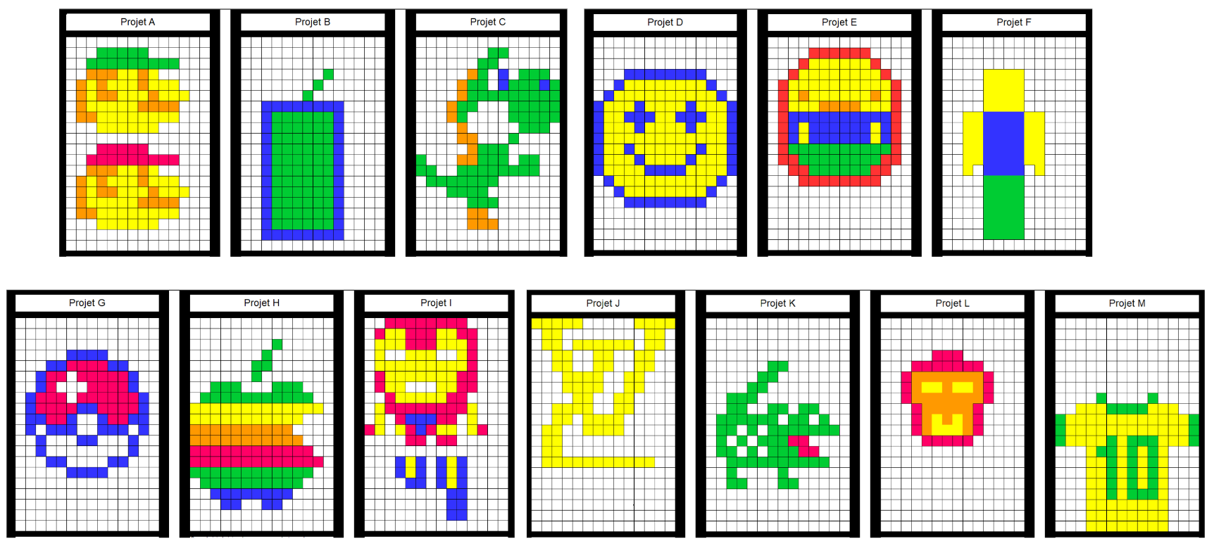 Les 6e et le Pixel Art – Site Internet du Collège COLETTE