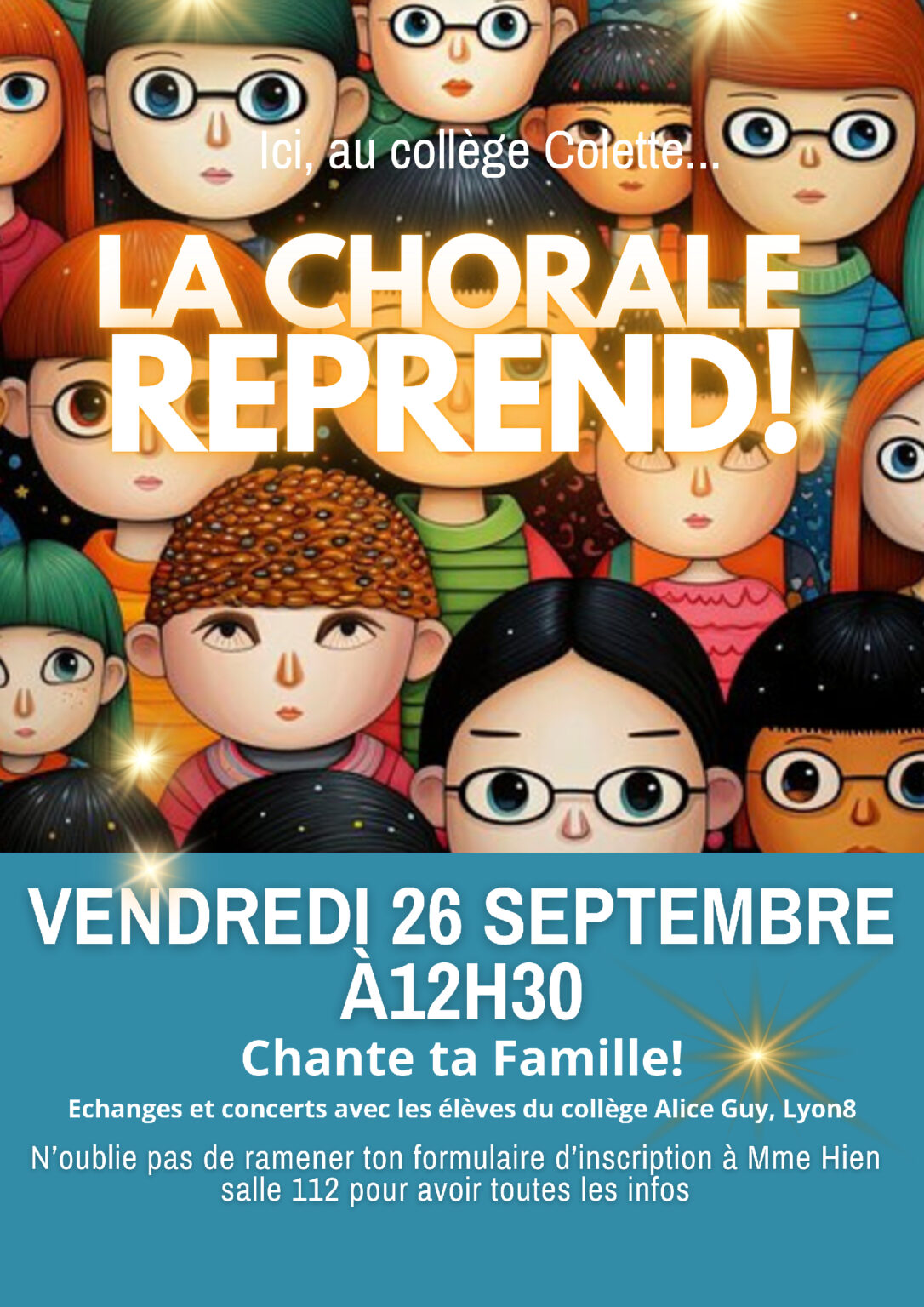 Rentrée de la chorale! – Site Internet du Collège COLETTE